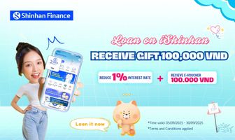 100% waiver of Shinhan Finance credit card annual fee on the 1st year